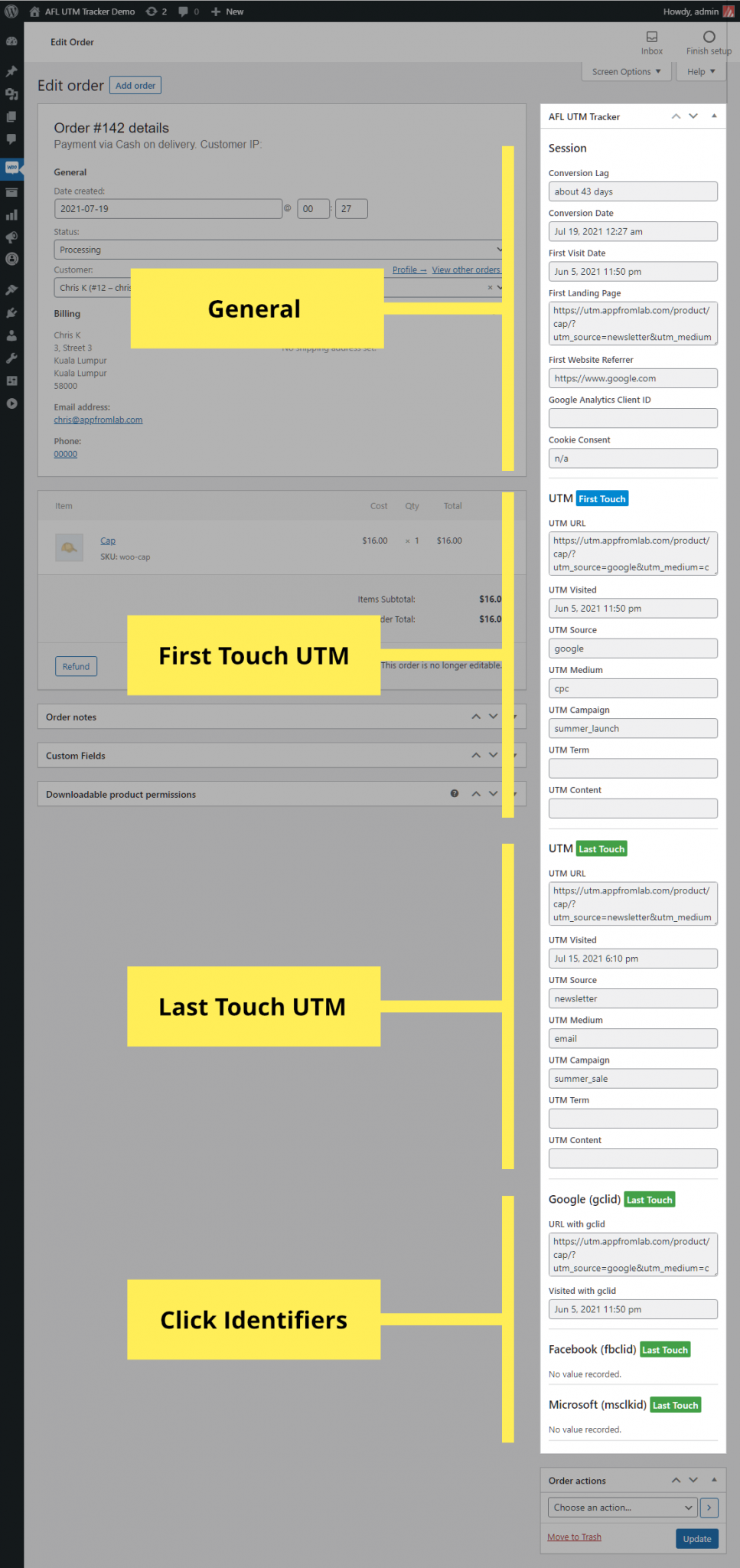 AFL UTM Tracker - WordPress & WooCommerce Plugin