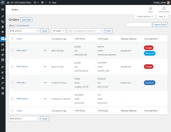 WooCommerce: Track and capture UTM parameters - Appfromlab