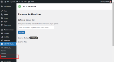 Installing the AFL UTM Tracker plugin in WordPress - Appfromlab