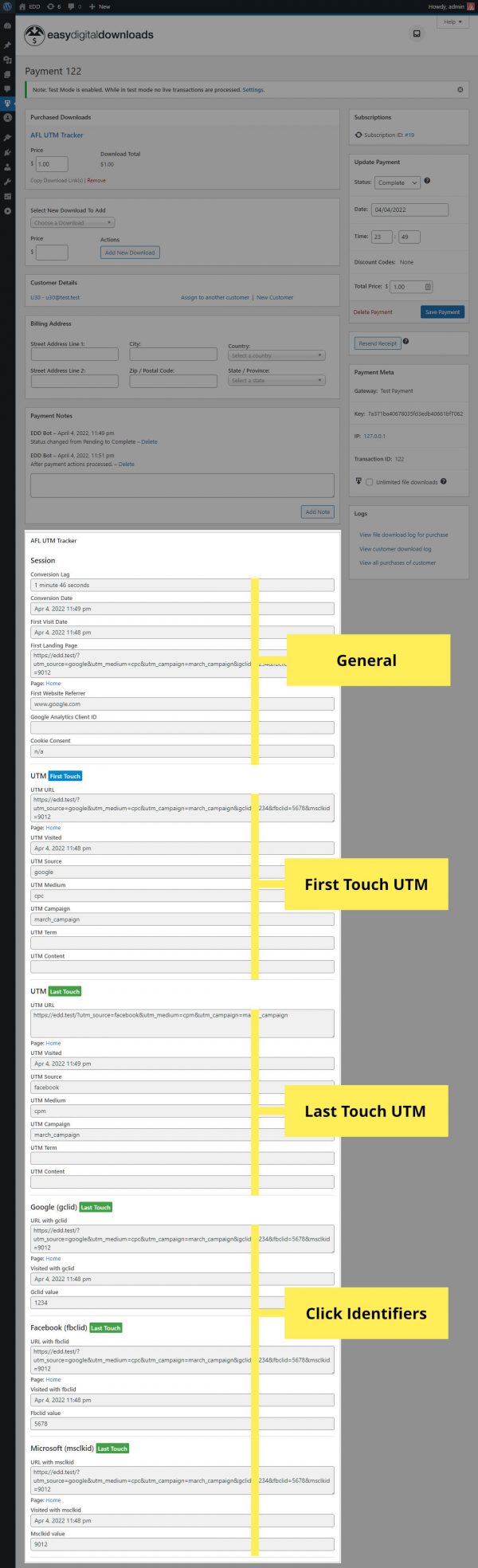 Easy Digital Downloads: Track and capture UTM parameters - Appfromlab