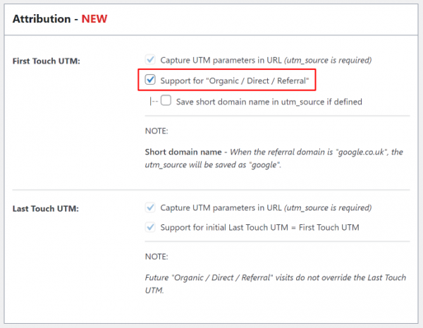 Attribution Settings - Appfromlab