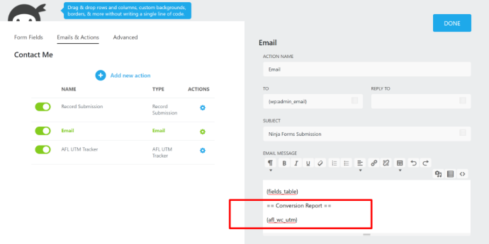 Setup UTM conversion tracking for Ninja Forms - Appfromlab Setup UTM conversion tracking for Ninja Forms - Appfromlab