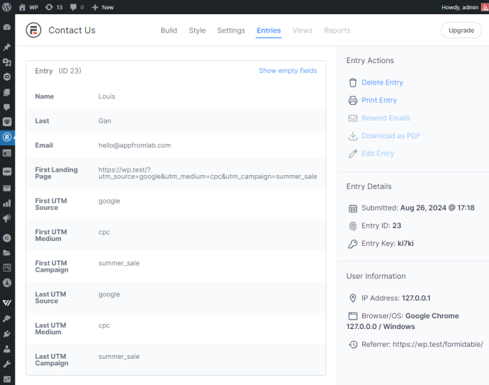 Capture UTM parameters in Formidable Forms hidden fields - Appfromlab